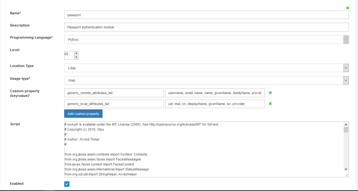 Social Login using Passport.js - Gluu Server 3.1.1 Docs